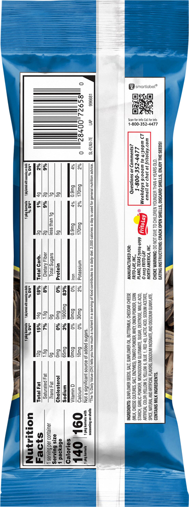 Frito Lay Sunflower Seeds Kernels