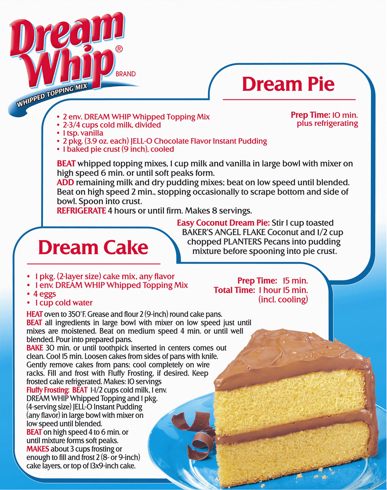 Dream Whip Dessert