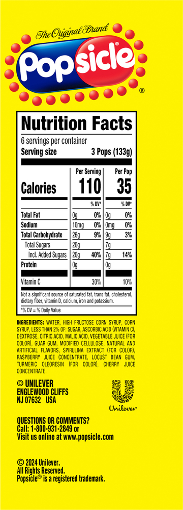 rocket popsicle ingredients