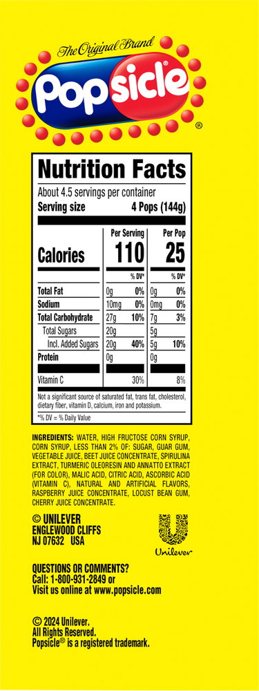 yellow popsicle brand