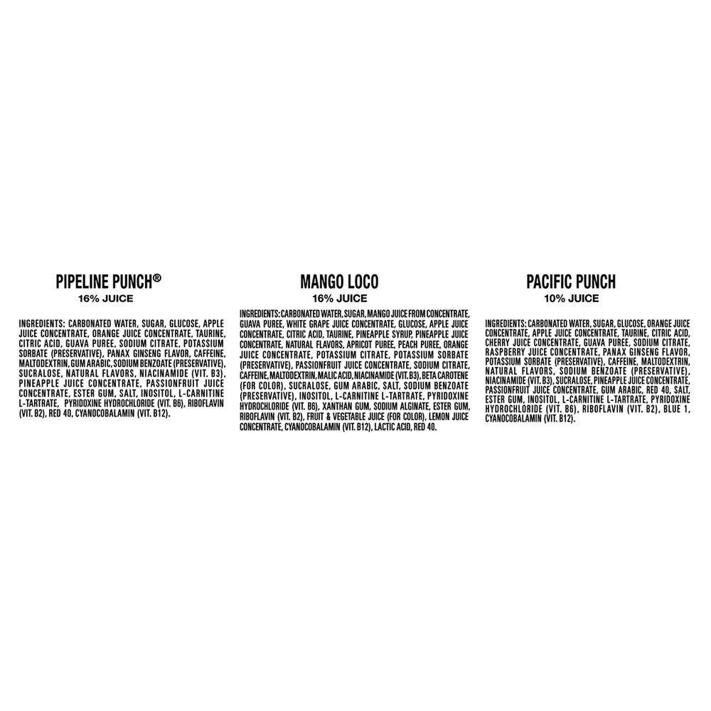 monster ingredient list