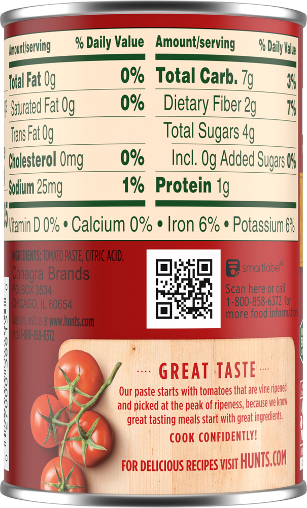 hunt's tomato paste