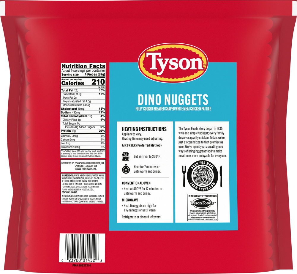 tyson cn labels