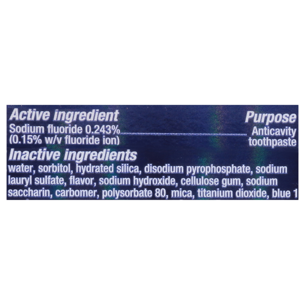 crest toothpaste ingredients