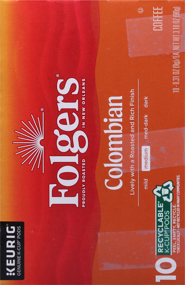 folgers coffee colombian