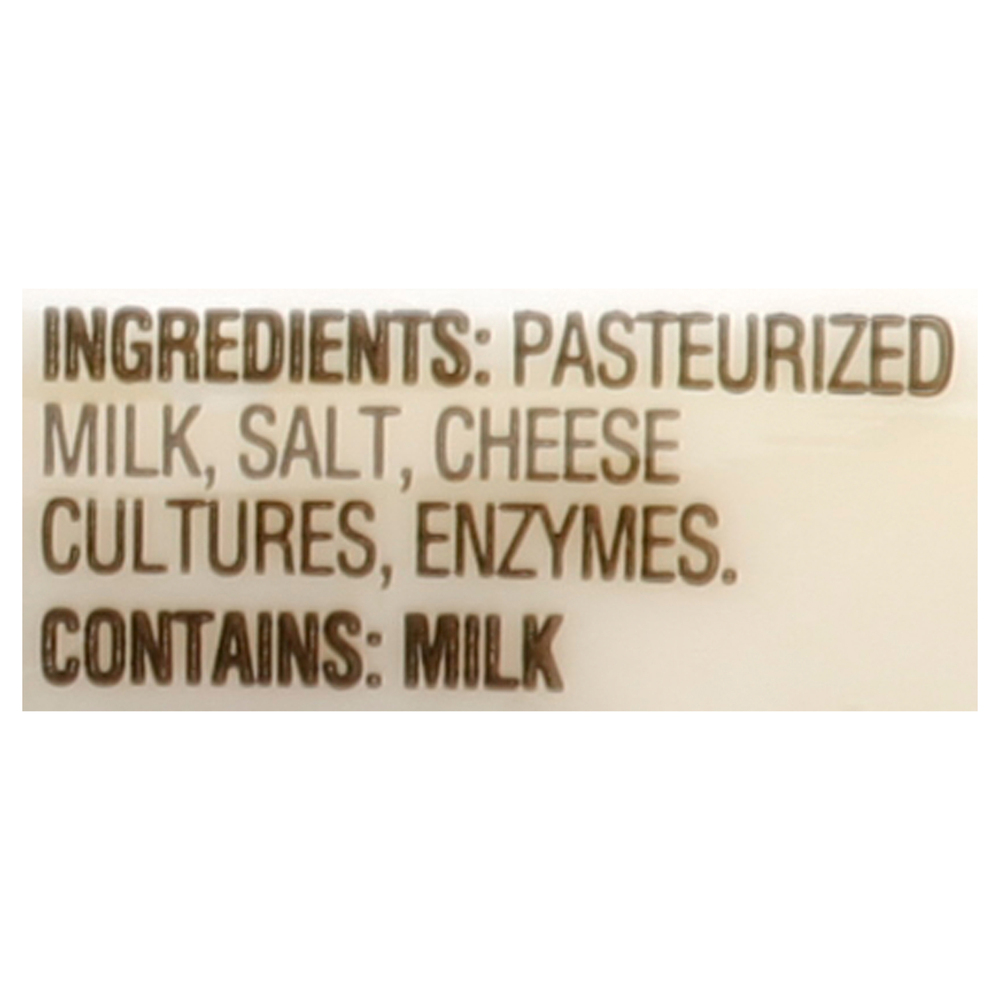 Bashas' Chunk White Cheddar-Ingredients