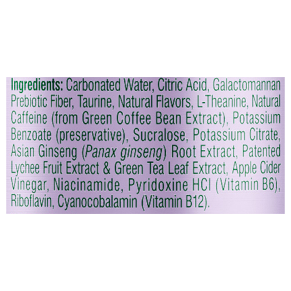 Energy Drinks Ingredients List