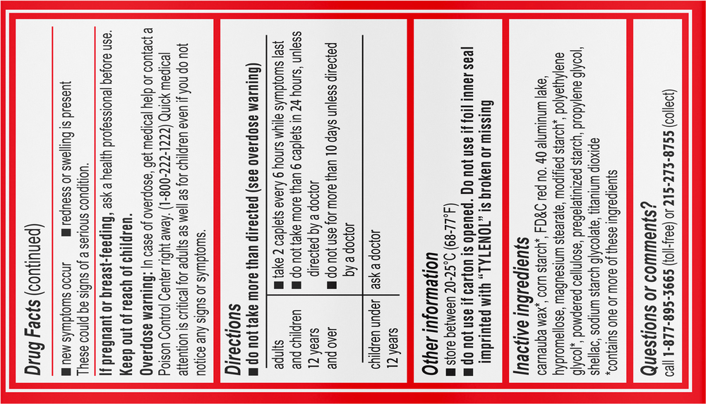 tylenol extra strength warnings