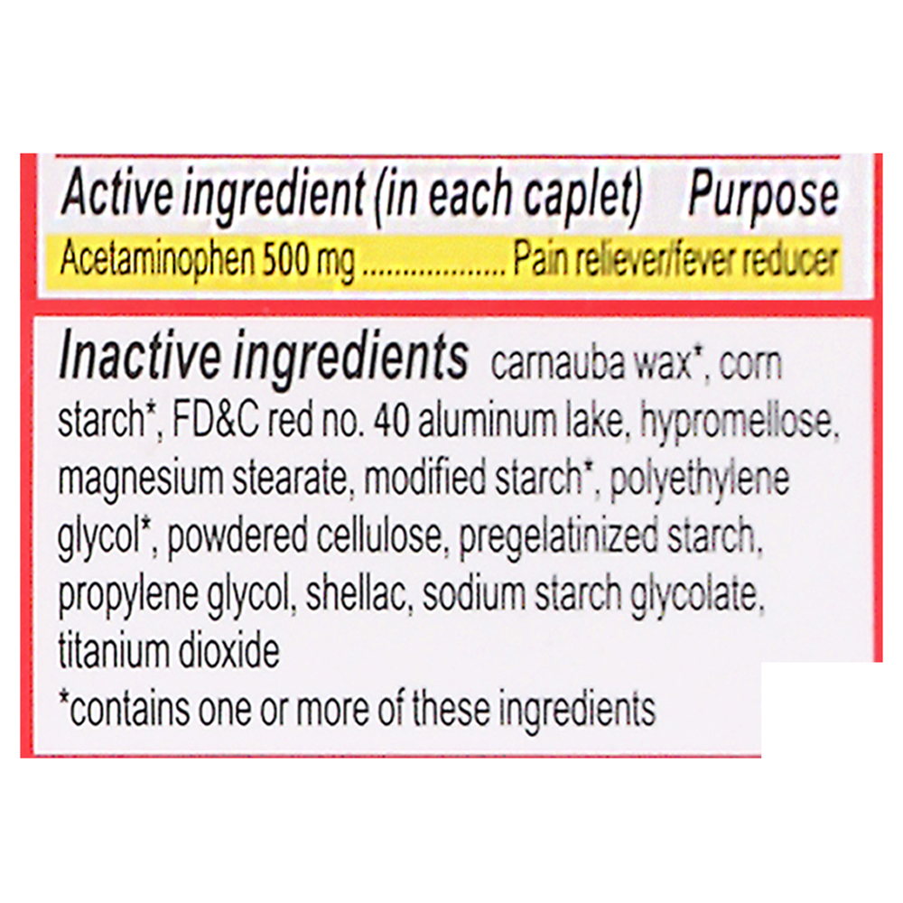 tylenol ingredients
