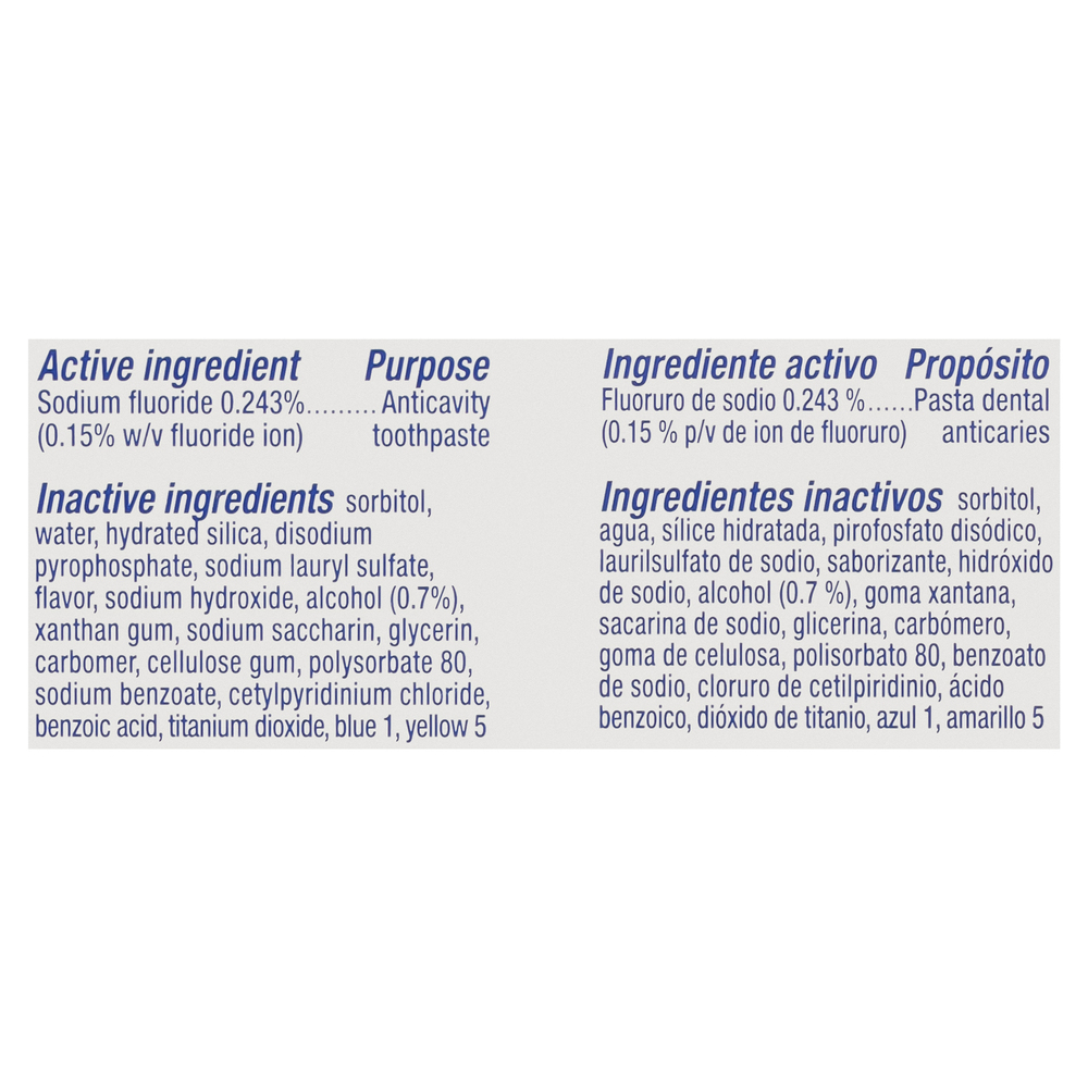 crest complete toothpaste ingredients