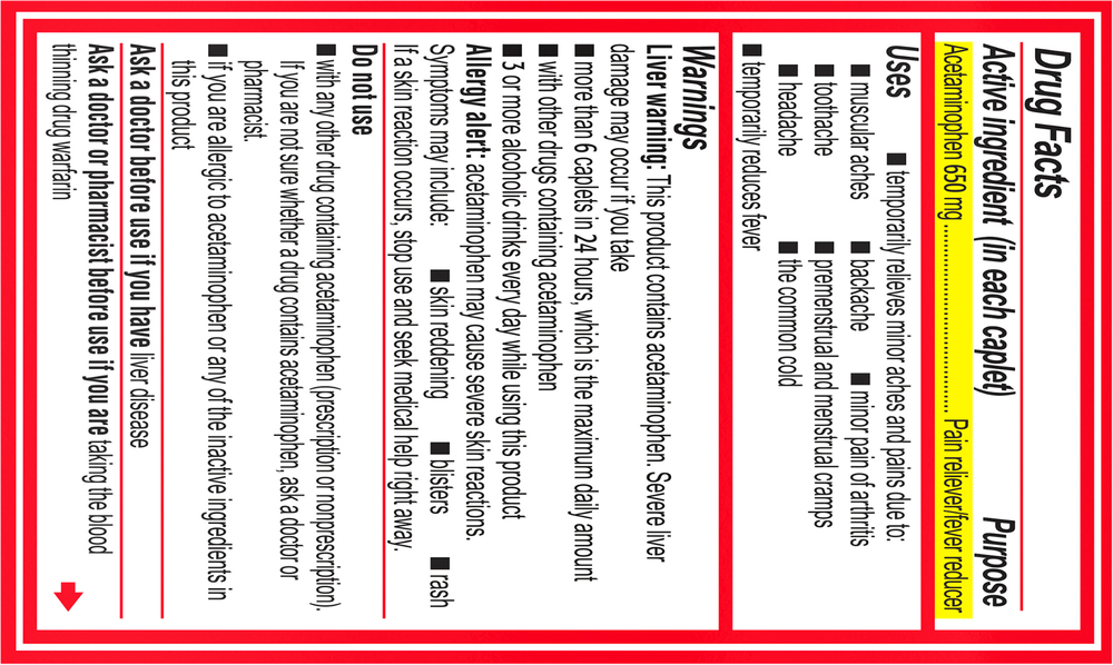 tylenol label information