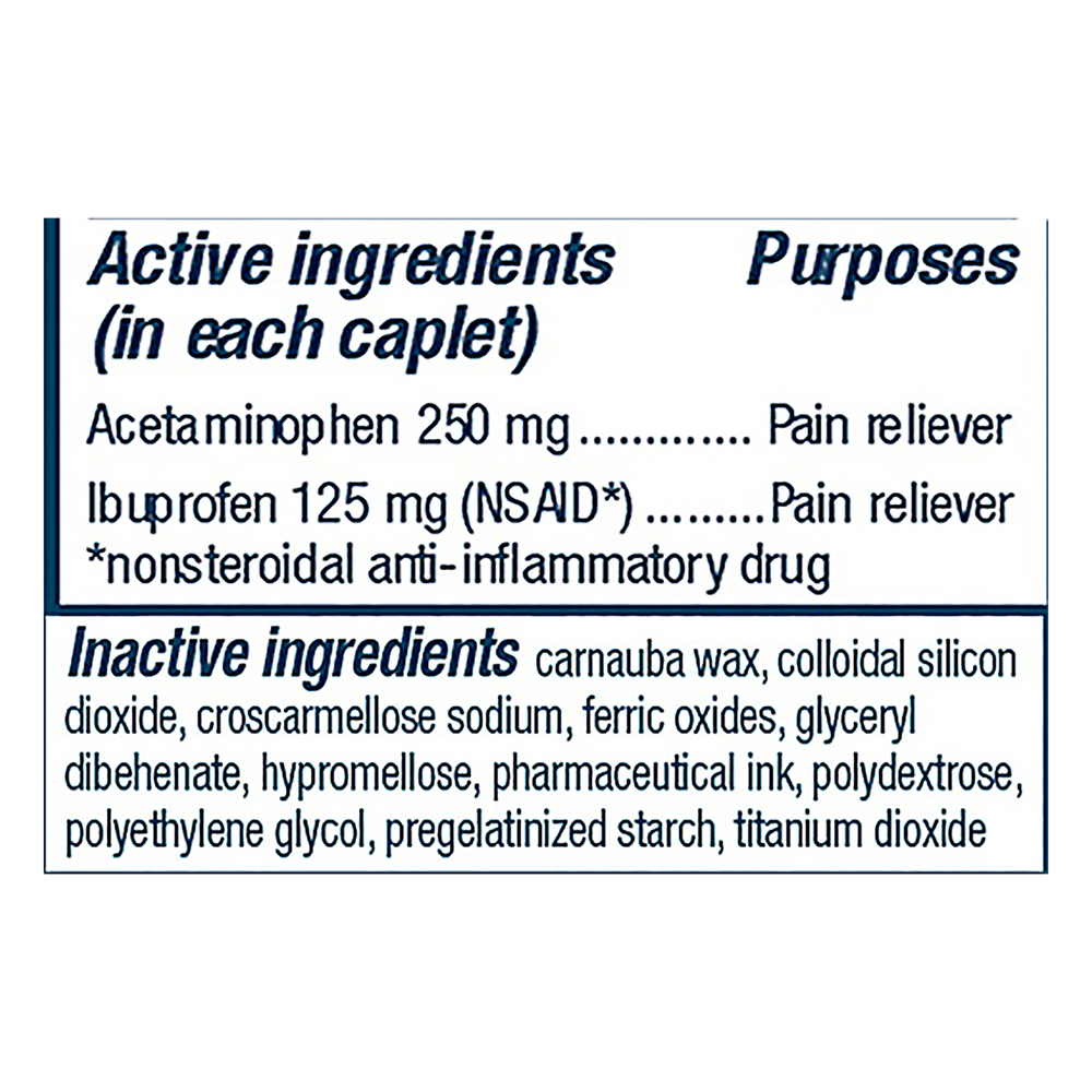 advil caplets ingredients