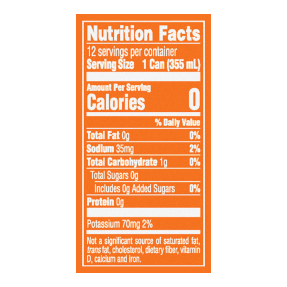fanta zero ingredients