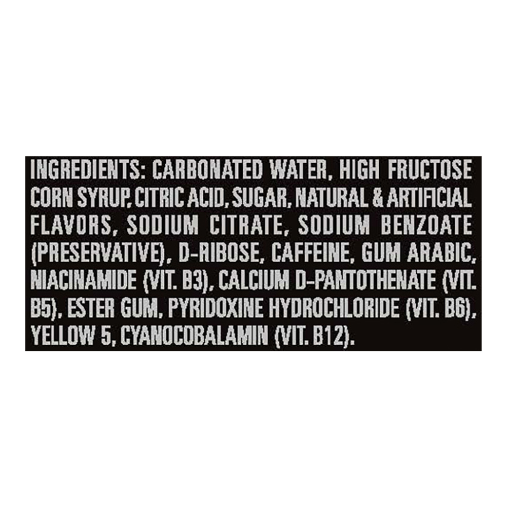 fructose ingredients list